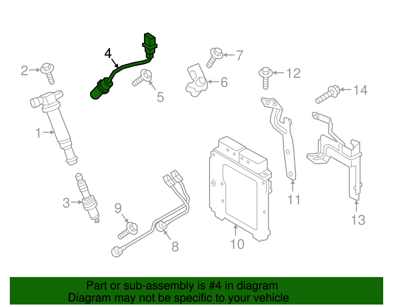 39310-3F010 - 2009-2022 Hyundai - Crankshaft Position Sensor ...