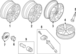 LV4Z-1007-A - lv4z-1007-a 2020 2021 2022 Ford Escape Alloy Wheel - 2020 ...