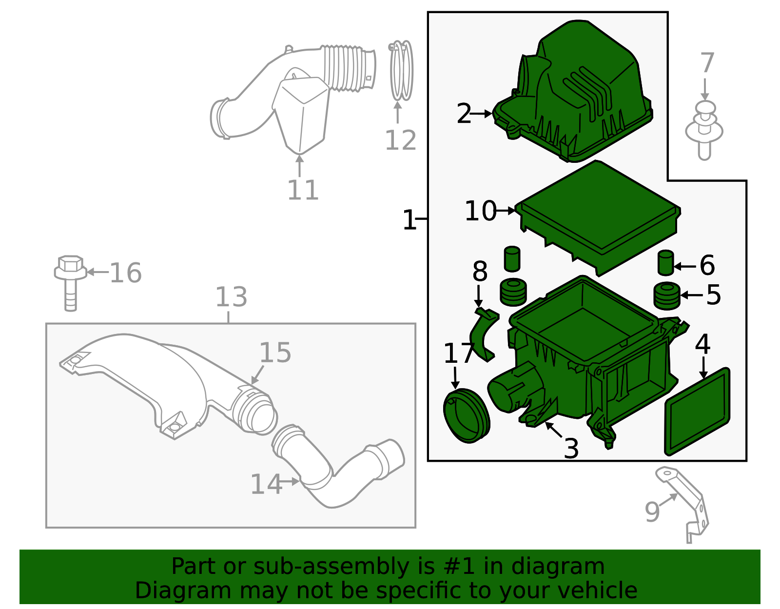 28110-1M400 - Air Cleaner Assembly 2010-2013 Kia | Kia.Parts Store