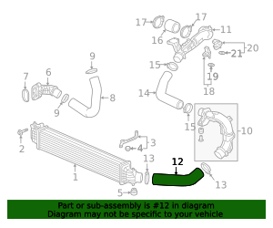 2018-2022 Honda Accord Inter-Cooler Hose 17291-6A0-A01 | OEM Parts Online