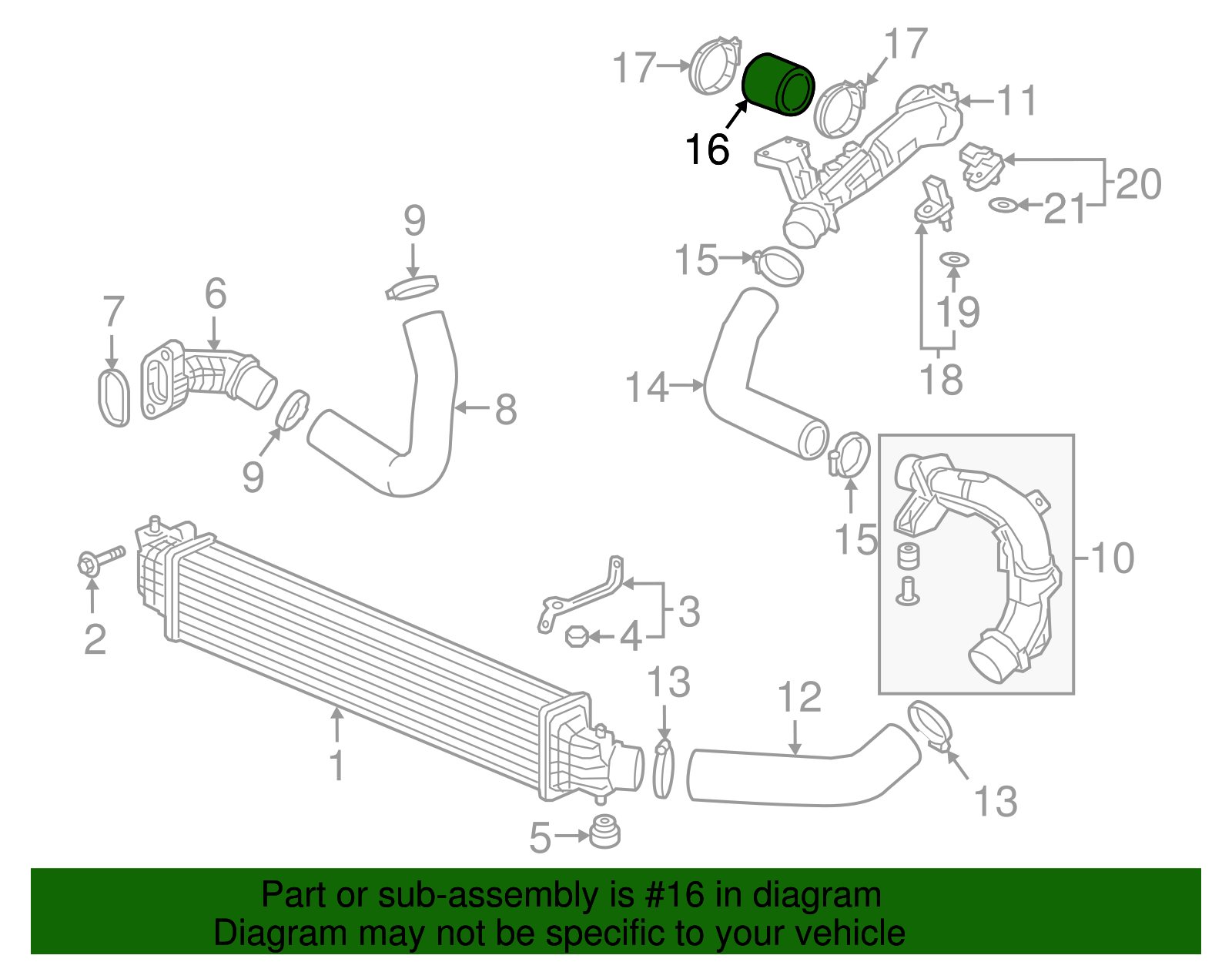 17295-6A0-A01 - Connector Hose | All Discount Parts Store
