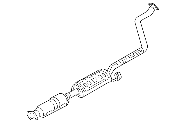 Genuine OEM Intermediate Pipe Part# 28600-A5350 Fits 2014-2017 Hyundai ...