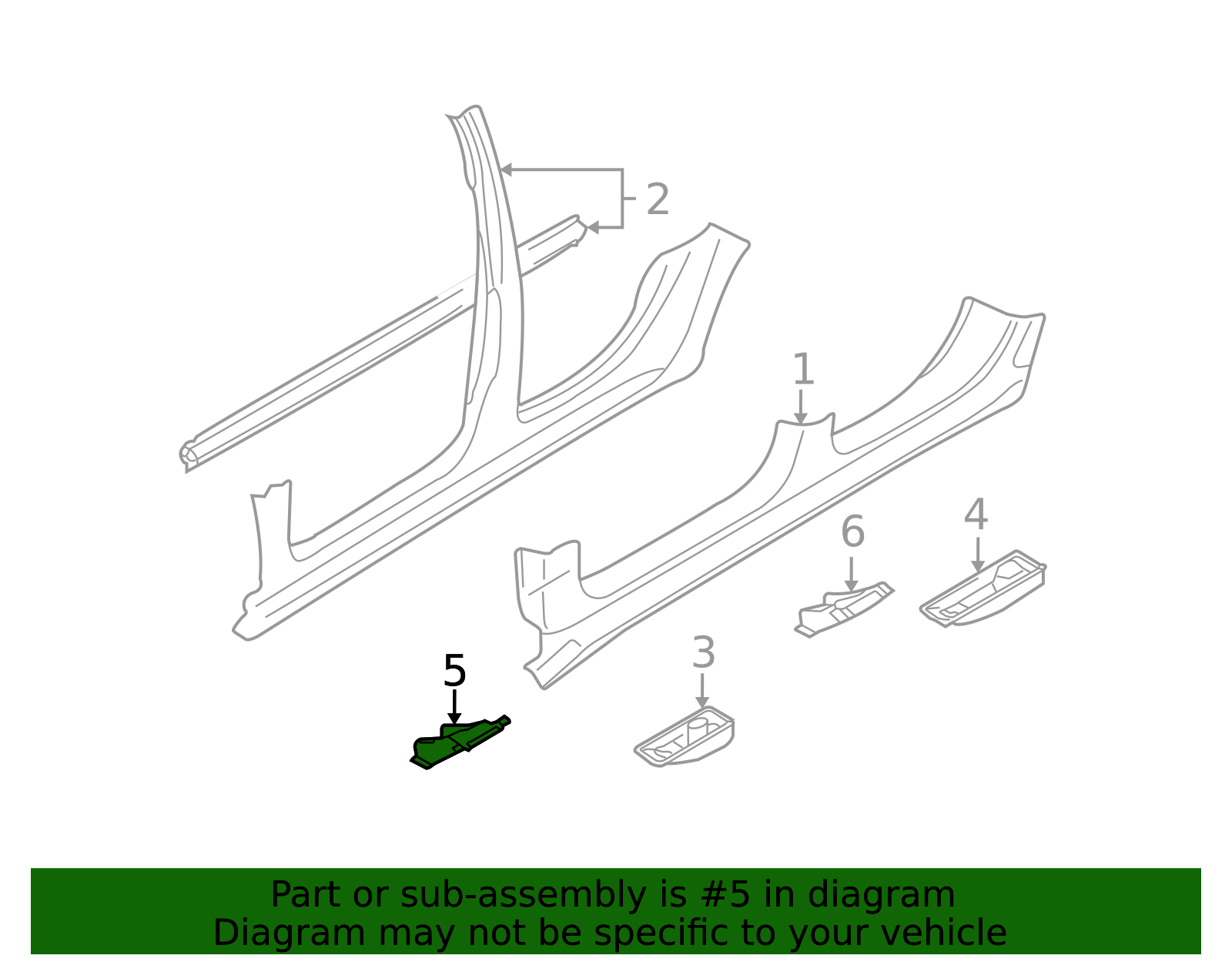 2005-2011 Audi Jacking Bracket Reinforcement 4F0-803-475-A | TascaParts.com