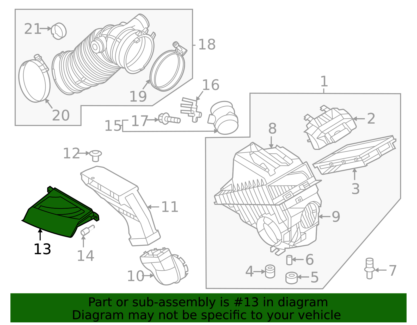 2021-2023 Hyundai Santa Fe Engine Air Intake Hose Adapter 28213-P2000 ...