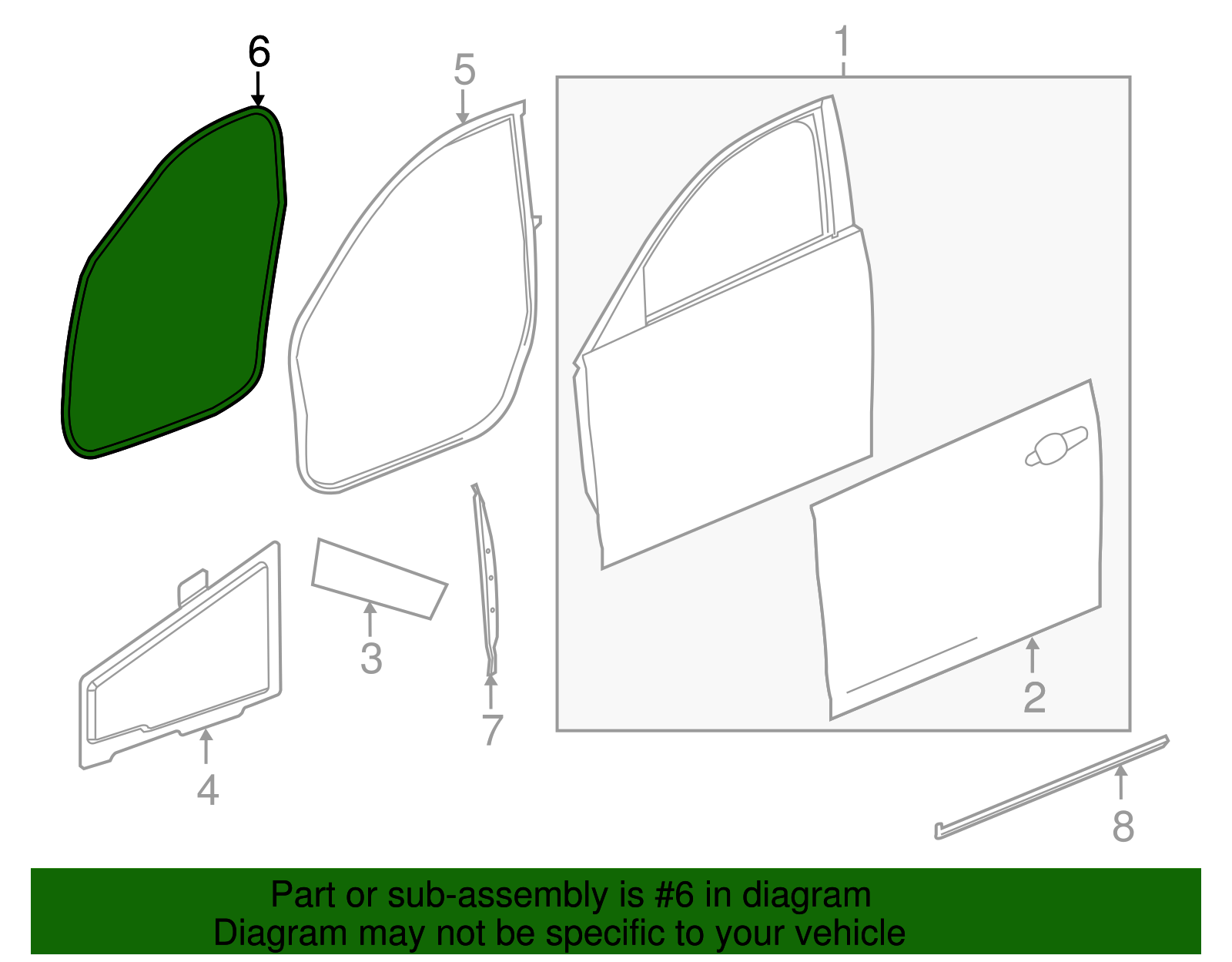 84056851 - 2014-2019 Cadillac CTS - Jet Black Front Side Door ...