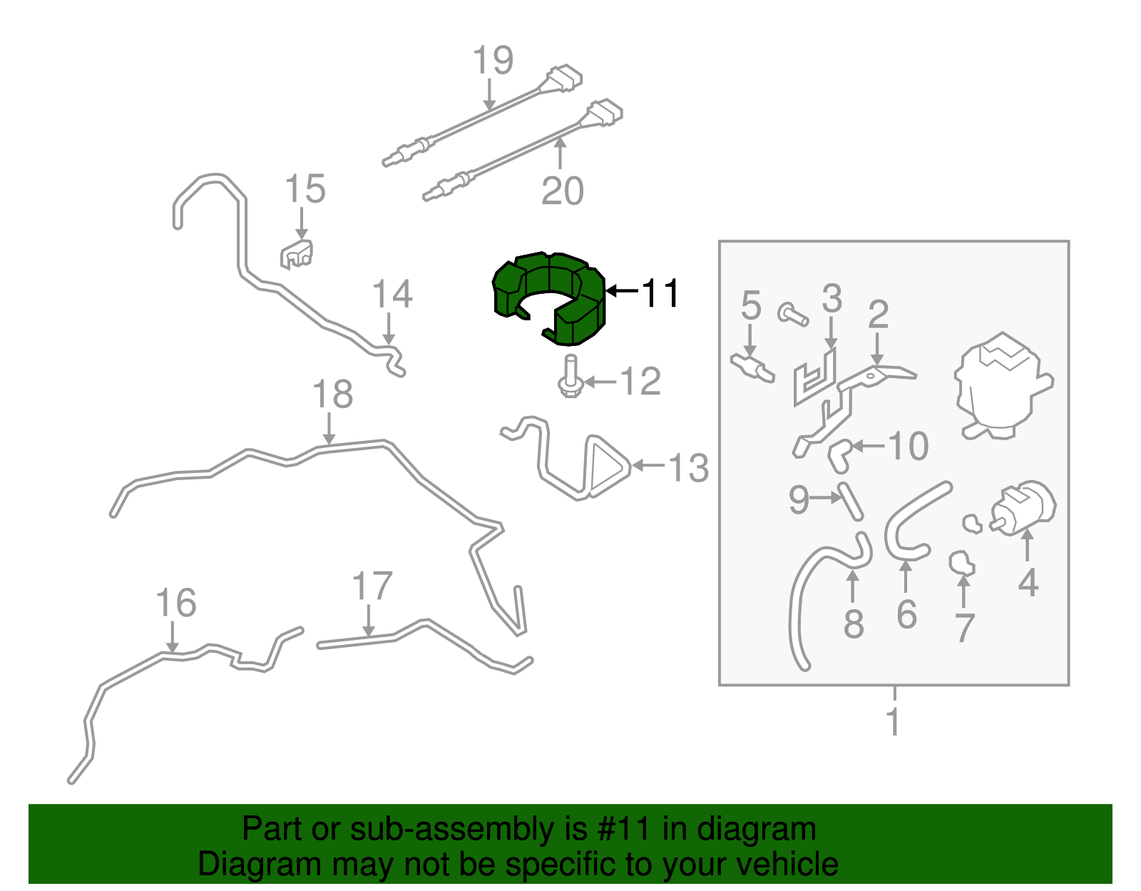 8J0-201-797-D - Vapor Canister 2008-2015 Audi | Audi OEM Parts Guy