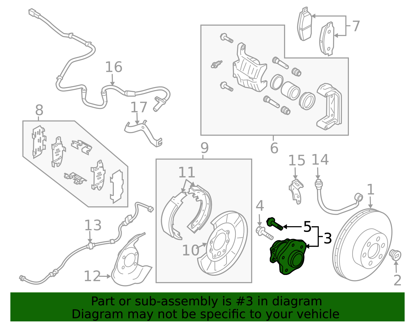 2008-2023 Nissan Hub Assembly 43202-4BA0A | Bill Kay Nissan Parts