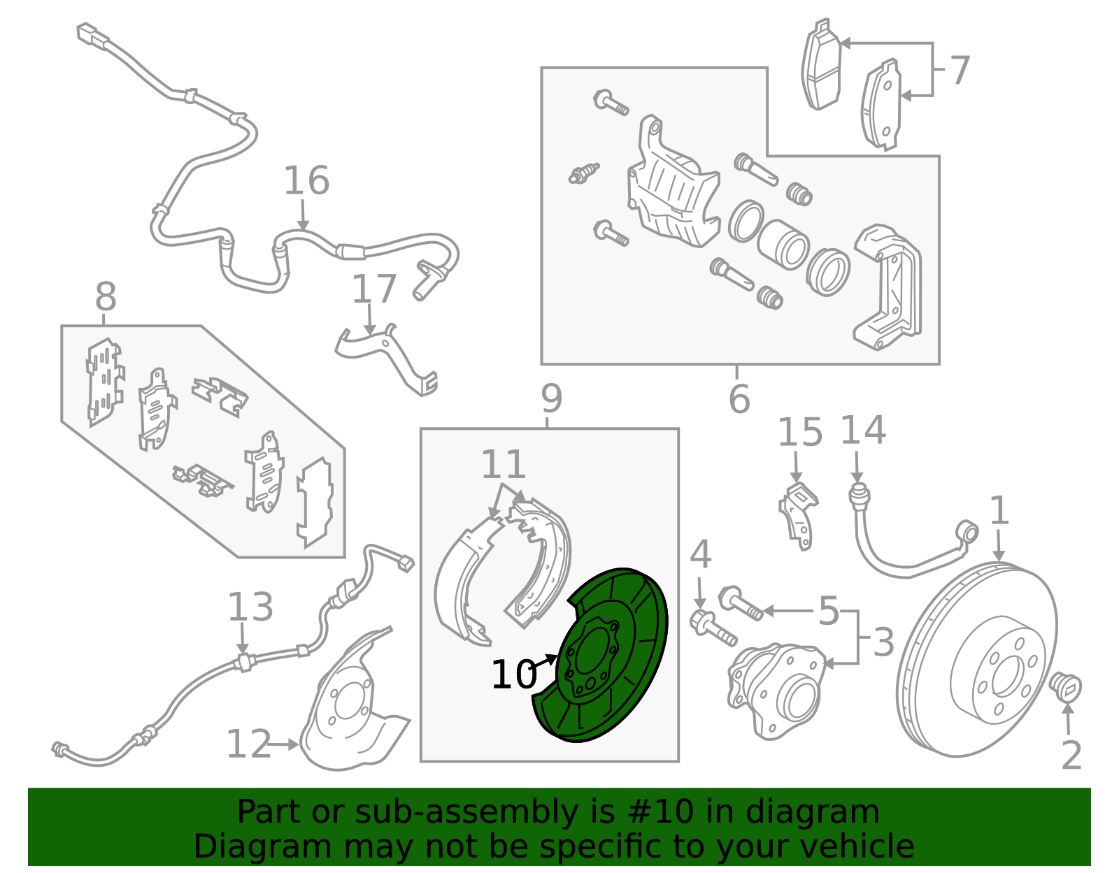 44020-5TA5A - Brake Backing Plate 2016-2023 Nissan | Official Nissan ...