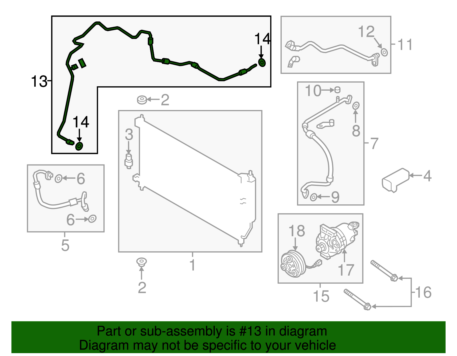 2013-2021 Nissan NV200 Evaporator Tube 92440-3LM0A | OEM Parts Online