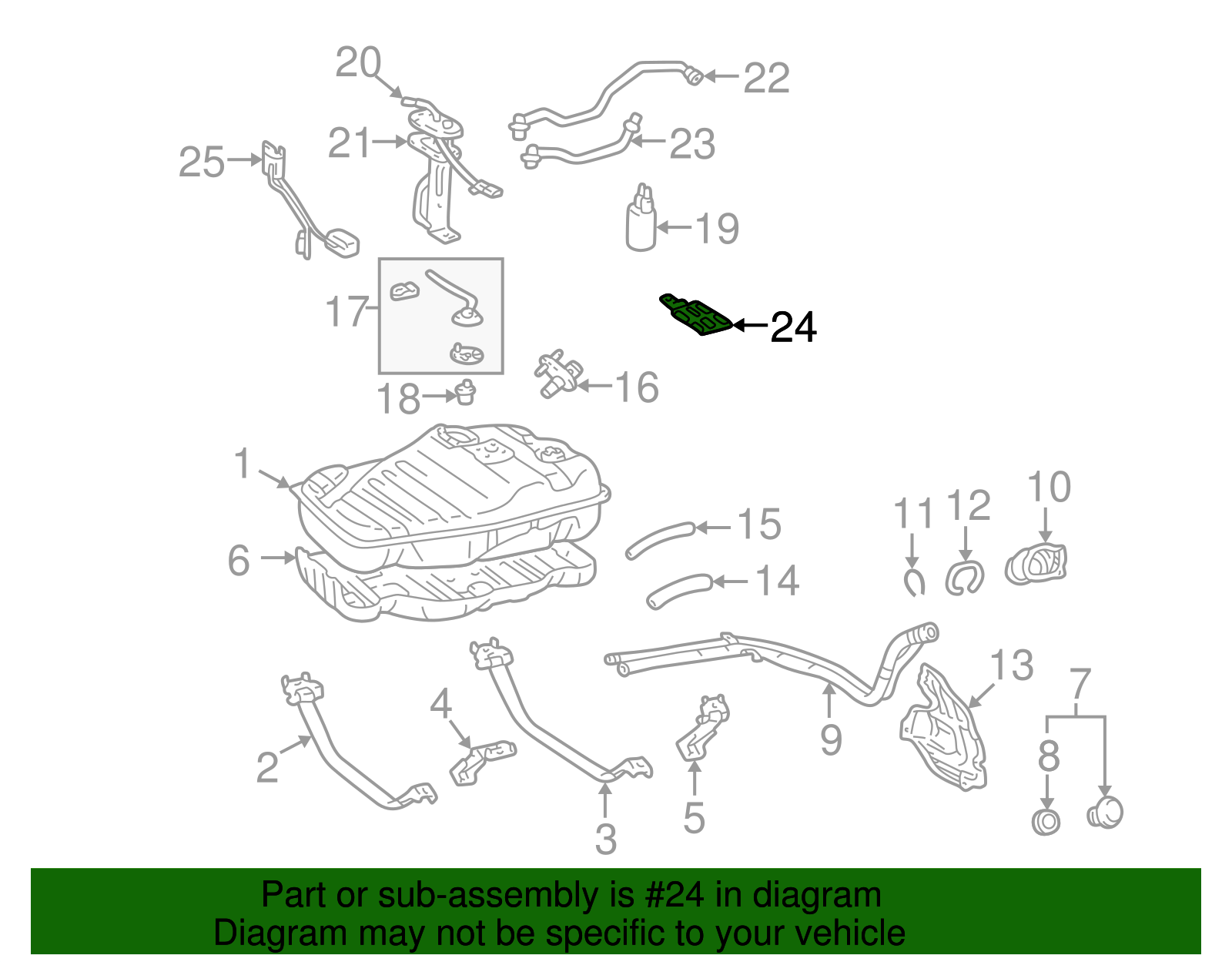 23217-74021 - Filter, Fuel Pump - 1994-2007 Toyota | OEM Genuine Toyota ...