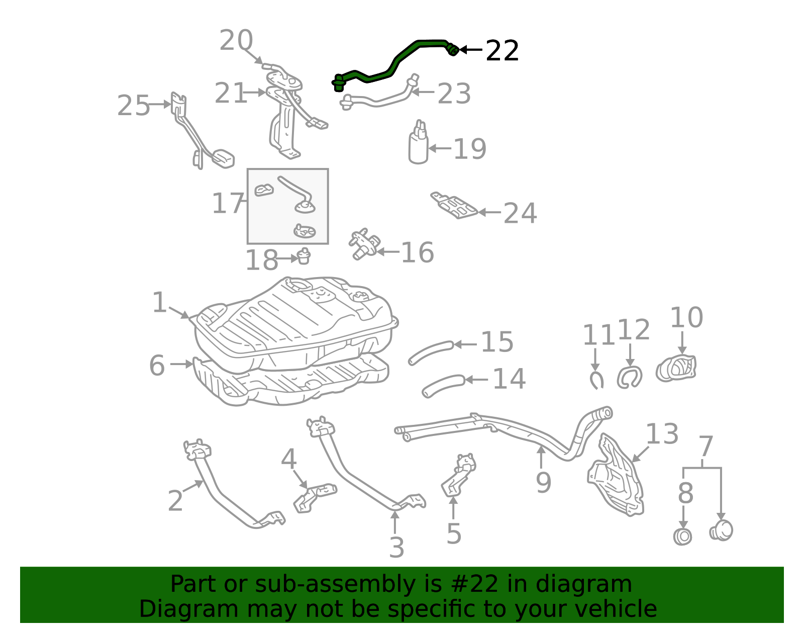 77209-60330 - Fuel Pump Tube 2005-2007 Toyota Land Cruiser | Toyota San ...