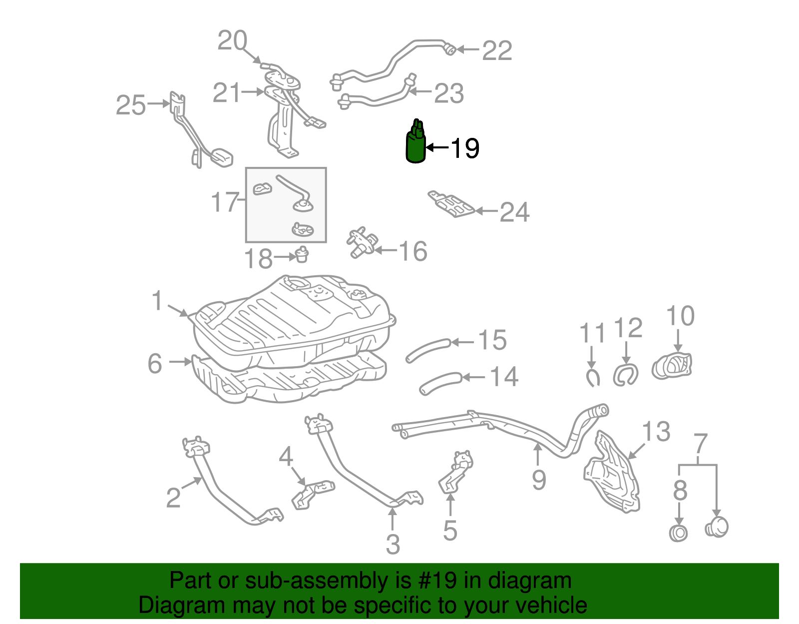 23221-66040 - Fuel Pump - 1993-2007 Toyota Land Cruiser | Nucar Toyota ...