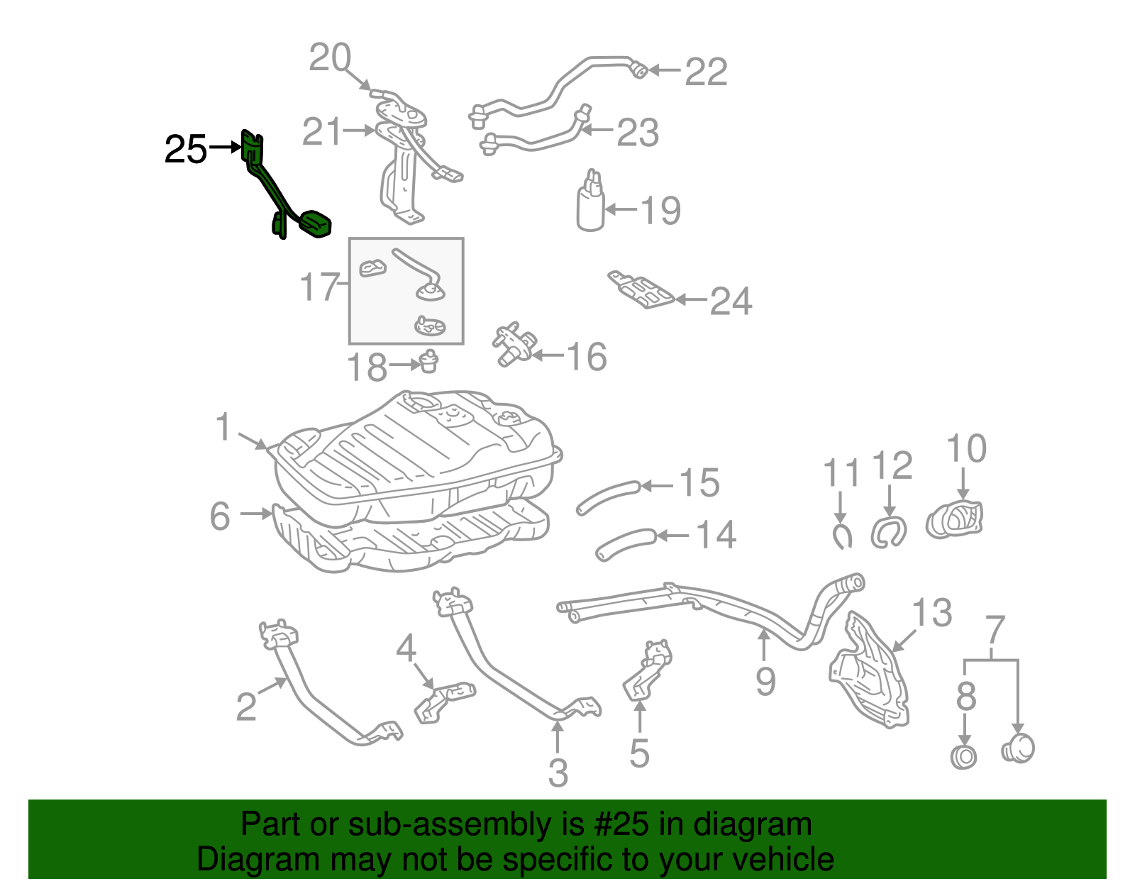 83320-60340 - Gauge Assembly, Fuel Sender 1998-2007 Toyota Land Cruiser ...