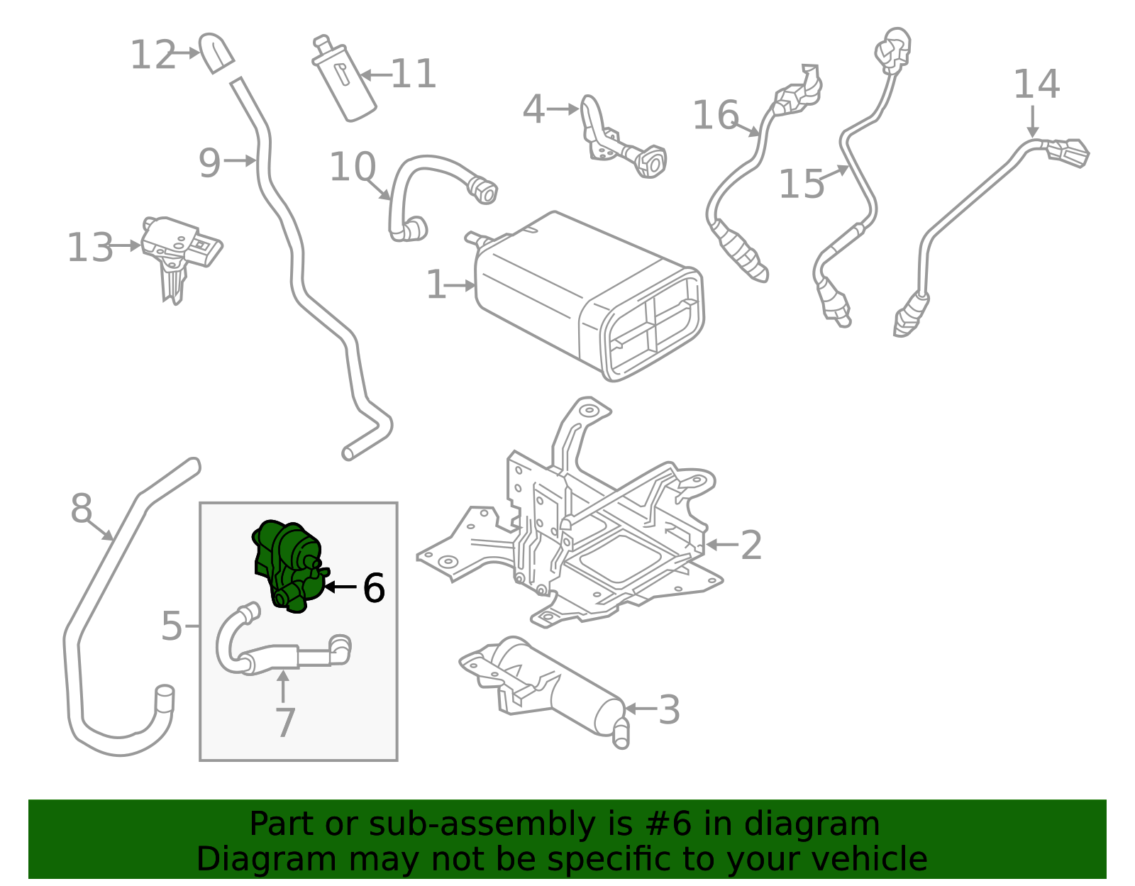 30774518 - Evaporative Emissions System Leak Detection Assembly - 2001 ...