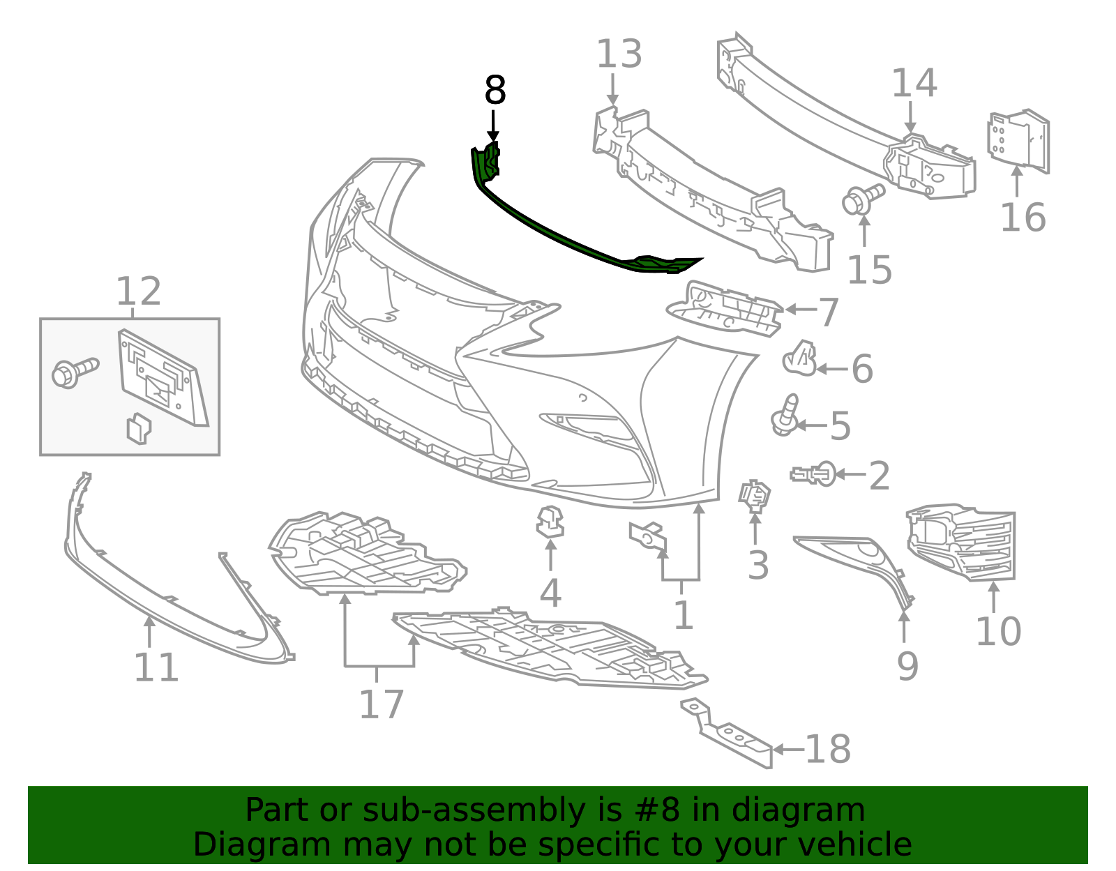 Bumper Seal 53155-06010 | OEM Parts Online