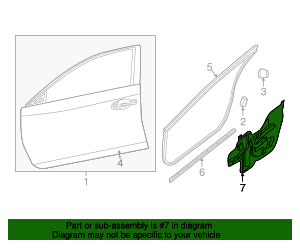 2013-2018 Nissan Altima Water Shield 80861-3TA1A | Bill Kay Nissan Parts