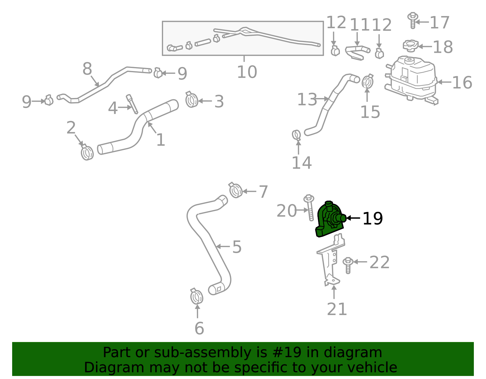 2022-2025 GM Engine Auxiliary Water Pump 13551861 | Capital Chevy Parts