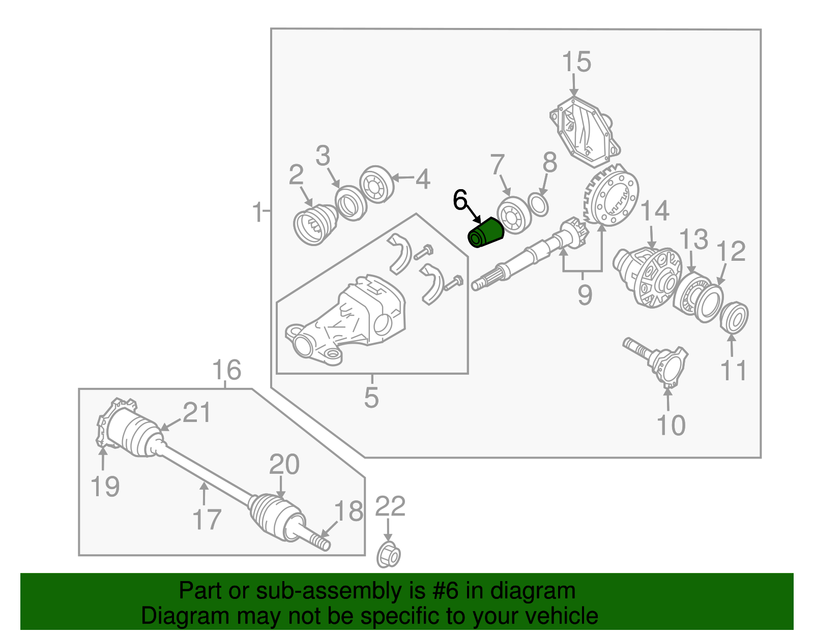2003-2025 Nissan Pinion Spacer 38165-0C020 | Nissan Parts Central