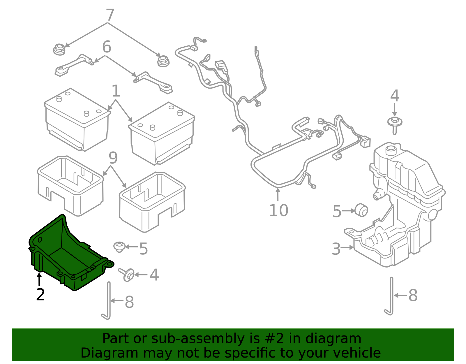 2020-2022 Ford Battery Tray LC3Z-10732-B | Awesome Parts Ford