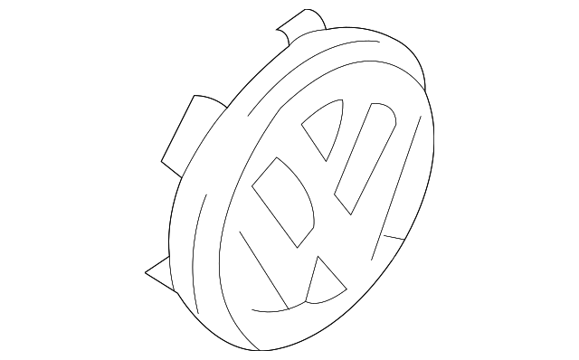 2004-2010 Volkswagen Touareg Center Cap 7L6-601-149-B-RVC | VW Direct ...