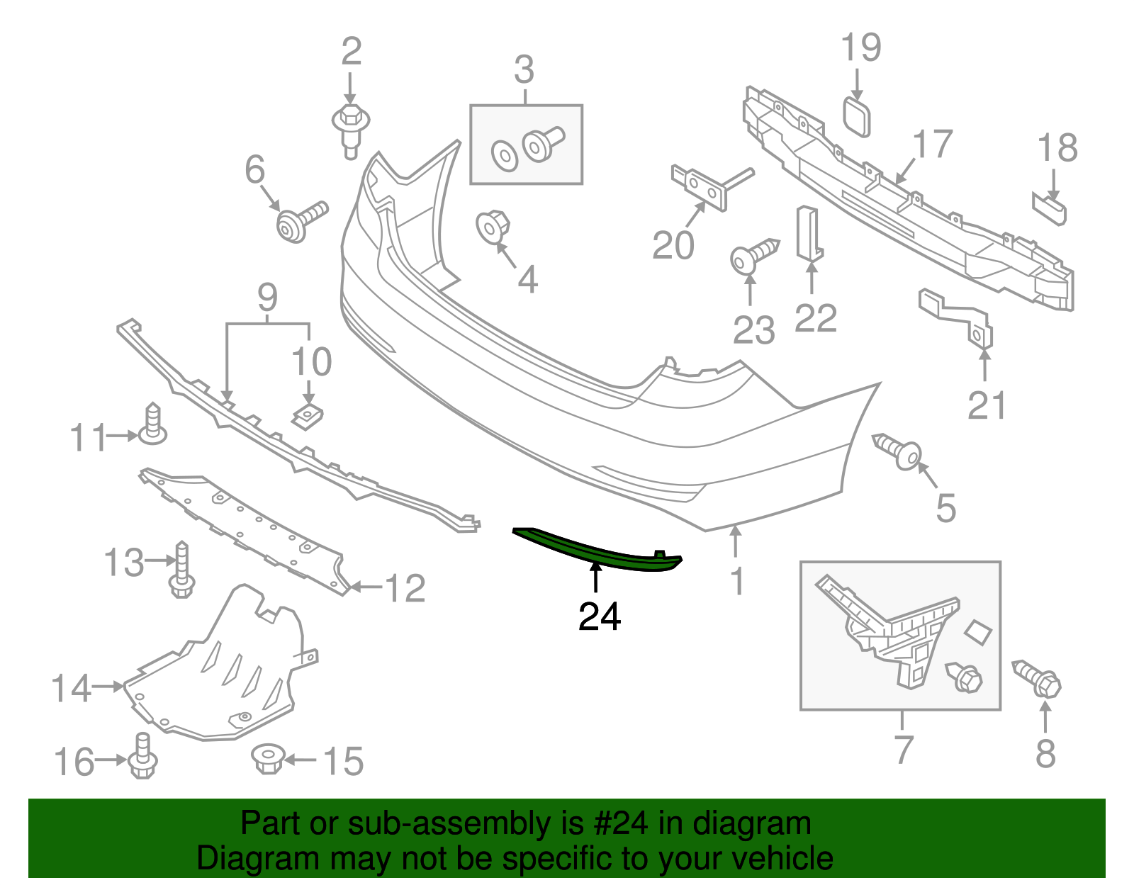 92406-C1000 - Reflector 2015-2017 Hyundai Sonata | Hyundai Parts Pro