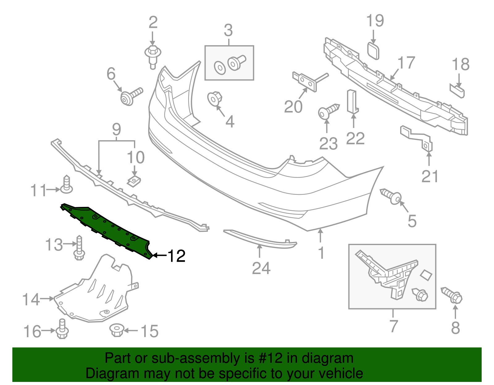 86697-C2000 - High-Quality Bumper Splash Shield for 2015-2017 Hyundai ...