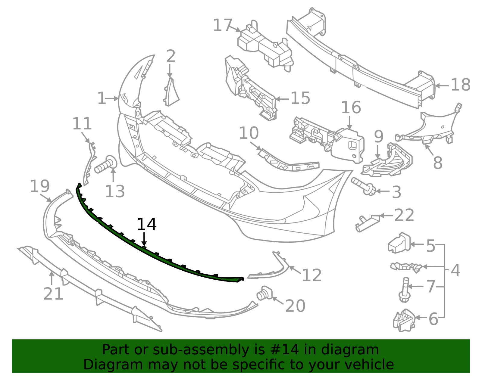 86569-L0160 - Center Molding - 2020 2021 Hyundai Sonata | Joseph ...