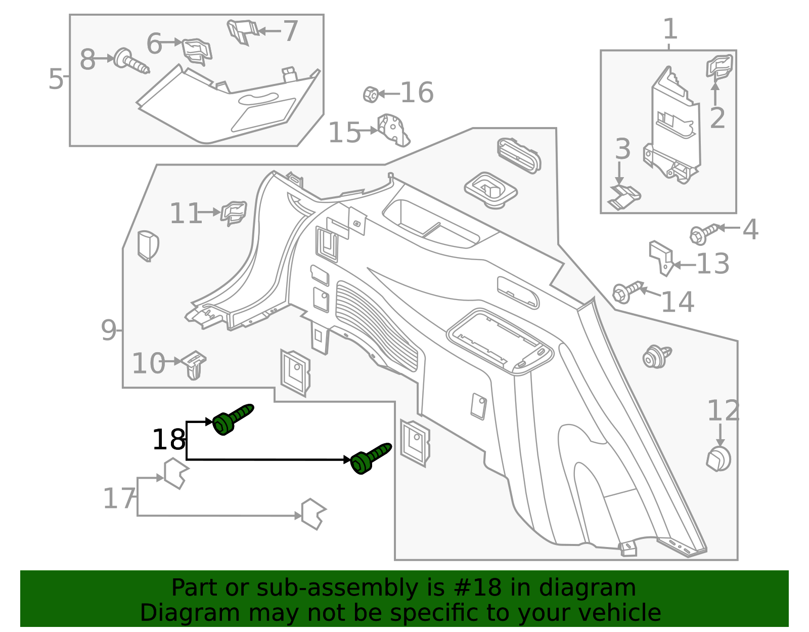 W500205-S437 - 2020-2024 Ford - Tie Down Hook Screw | My Ford Parts
