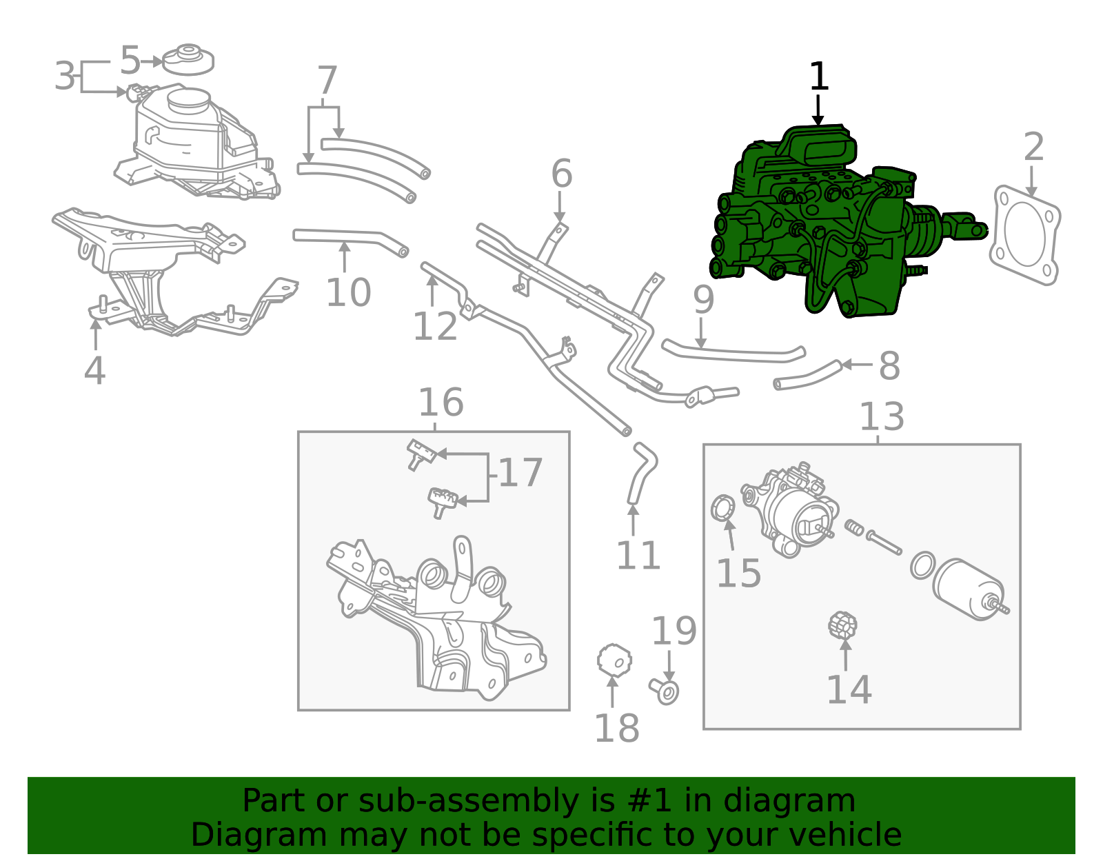 2019-2020 Toyota Mirai Master Cylinder Assembly 47050-62040 | Toyota ...