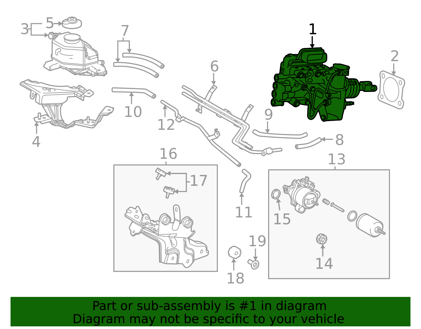 47050-62020 - Master Cylinder Assembly 2016-2019 Toyota Mirai | Bam ...