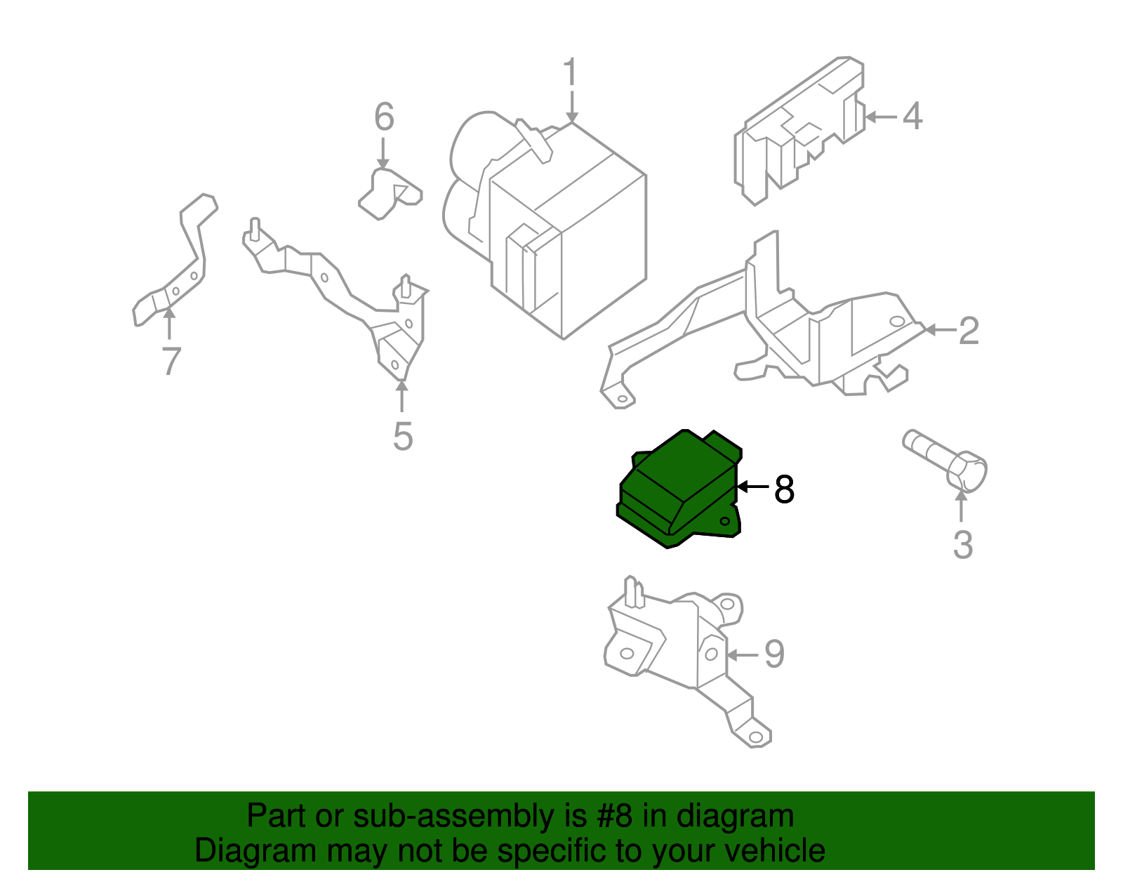 2007-2011 Nissan Altima Suspension Yaw Sensor 47930-JA800 | Nissan ...