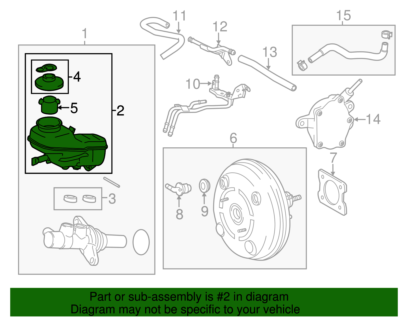 2014-2019 Toyota Corolla Reservoir Assembly 47220-02350 | Toyota Parts ...