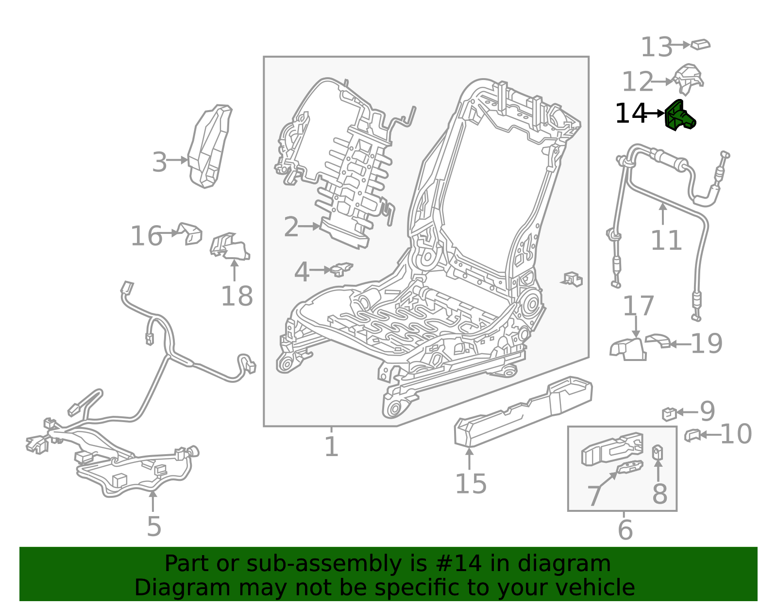 81682-T3L-A41 - High-Quality Folding Seat Latch Release Handle Bezel ...