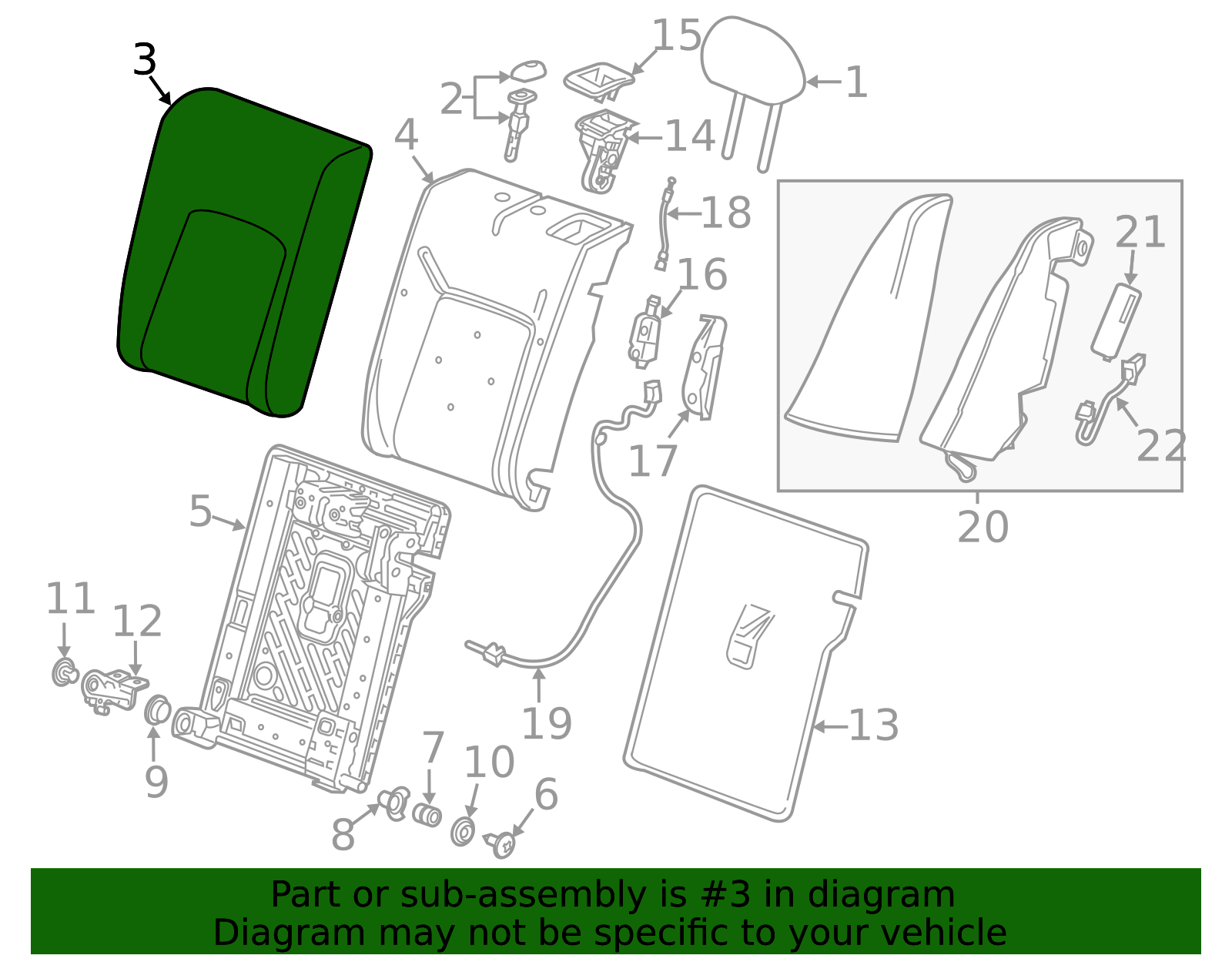 39138772 - Seat Back Cover | Partners Chevy