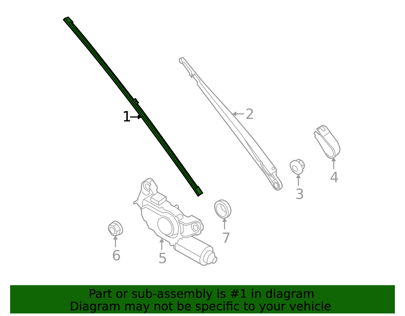 2010-2026 Porsche Wiper Blade 971-955-427-A | OEM Parts Online