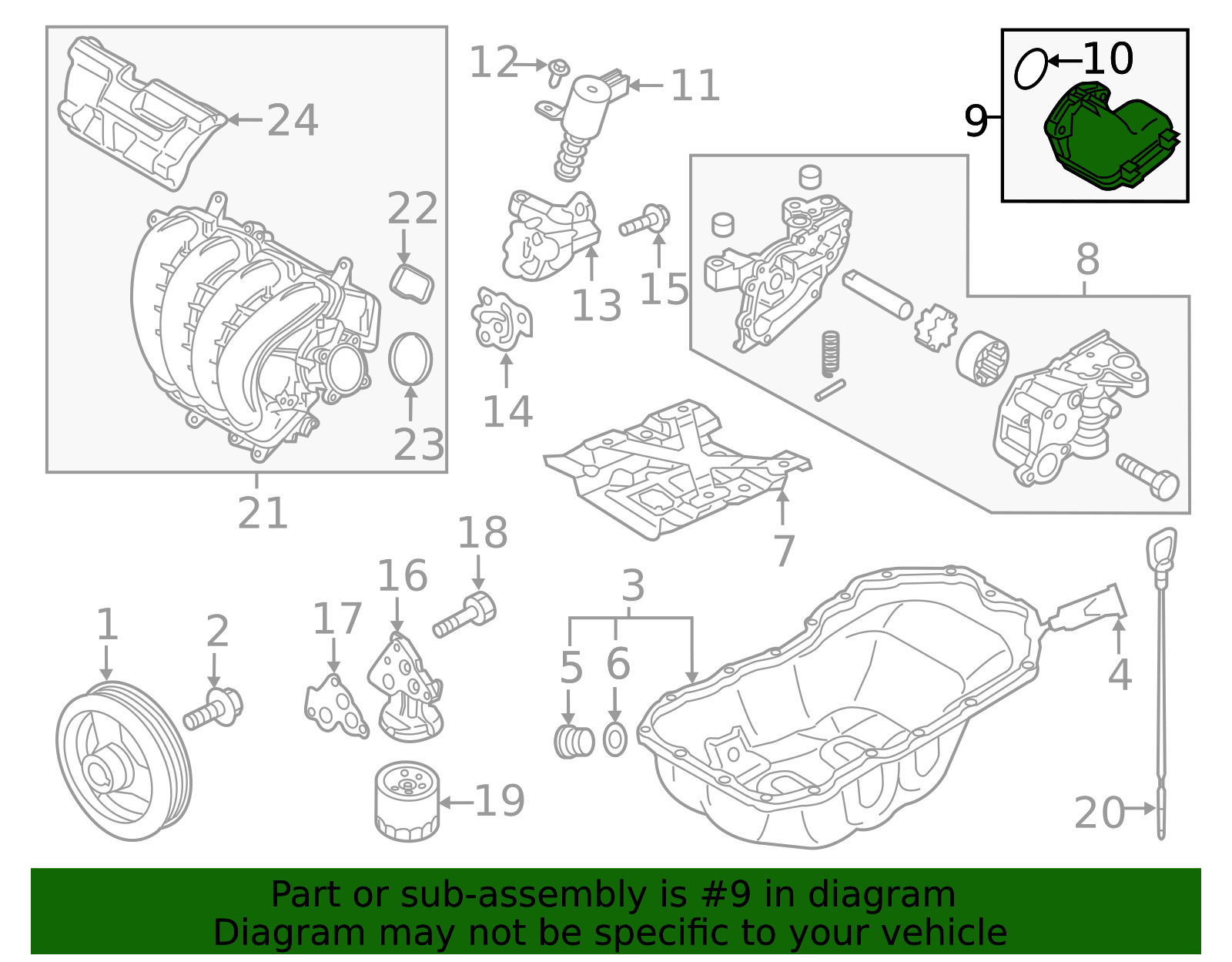 2019-2022 Mazda Oil Pick-Up PE01-14-240A | RealMazdaParts.com