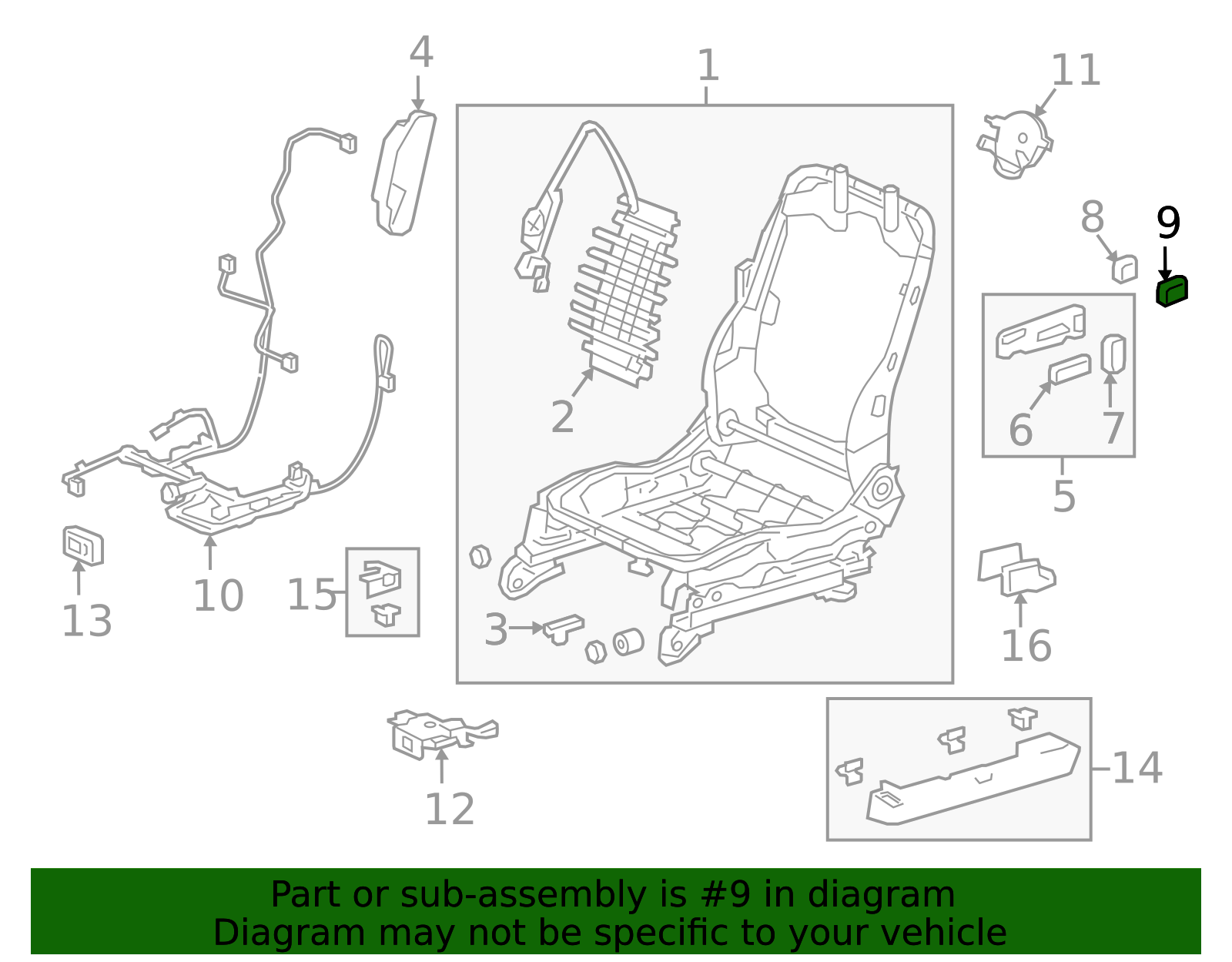 81611-S3V-A01YE - 2013-2020 Acura - Knob, L *YR436L* (Sandstorm) | All ...