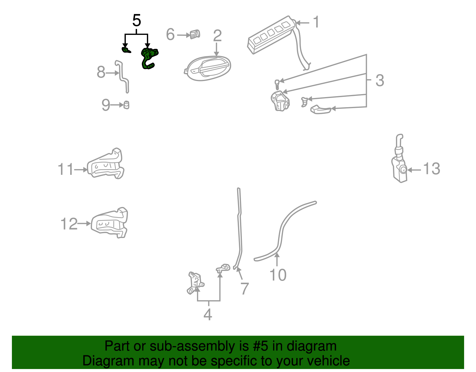 Genuine OEM Ford Part - Lock Cylinder 7C3Z-1521990-A | Genuine OEM Ford ...