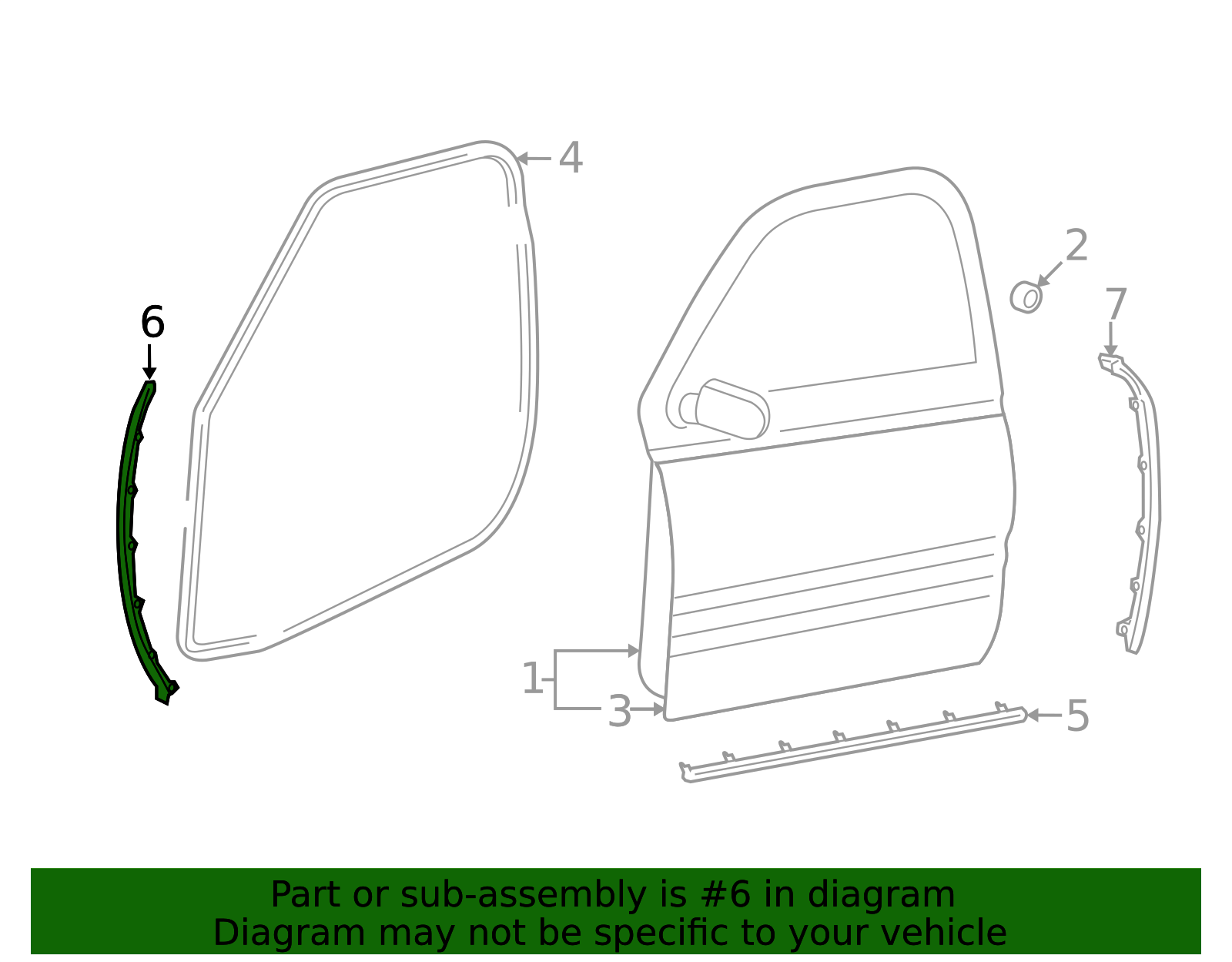 Front Weather-Strip 55372708AB | Mopar Parts Canada