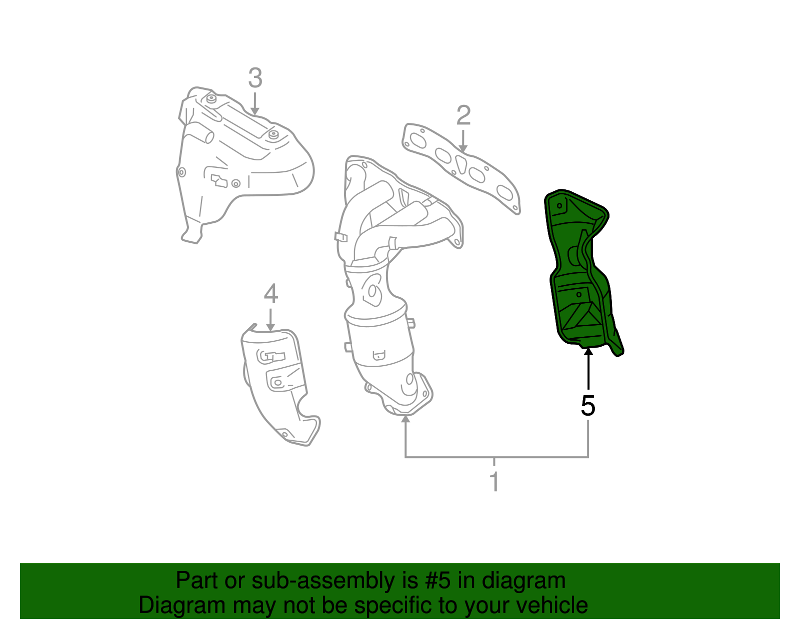 2008-2015 Nissan Heat Shield 16590-JG30C | Nissan Parts Central