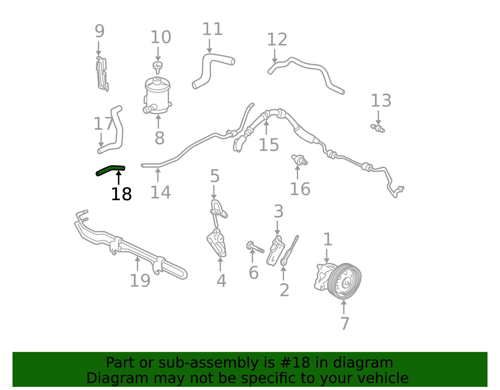 53733-S3V-A01 - Acura Reservoir Hose Retail Performance Auto Parts