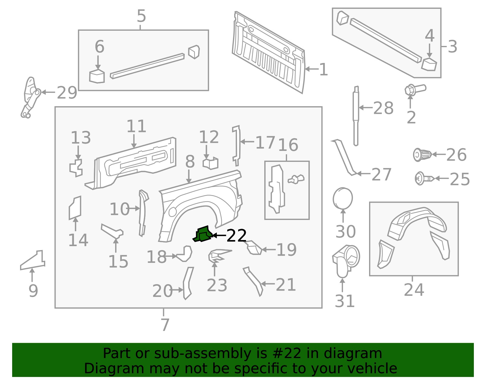 2014-2021 Toyota Tundra Skirt Upper Plate 65605-0C010 | MotorMotor