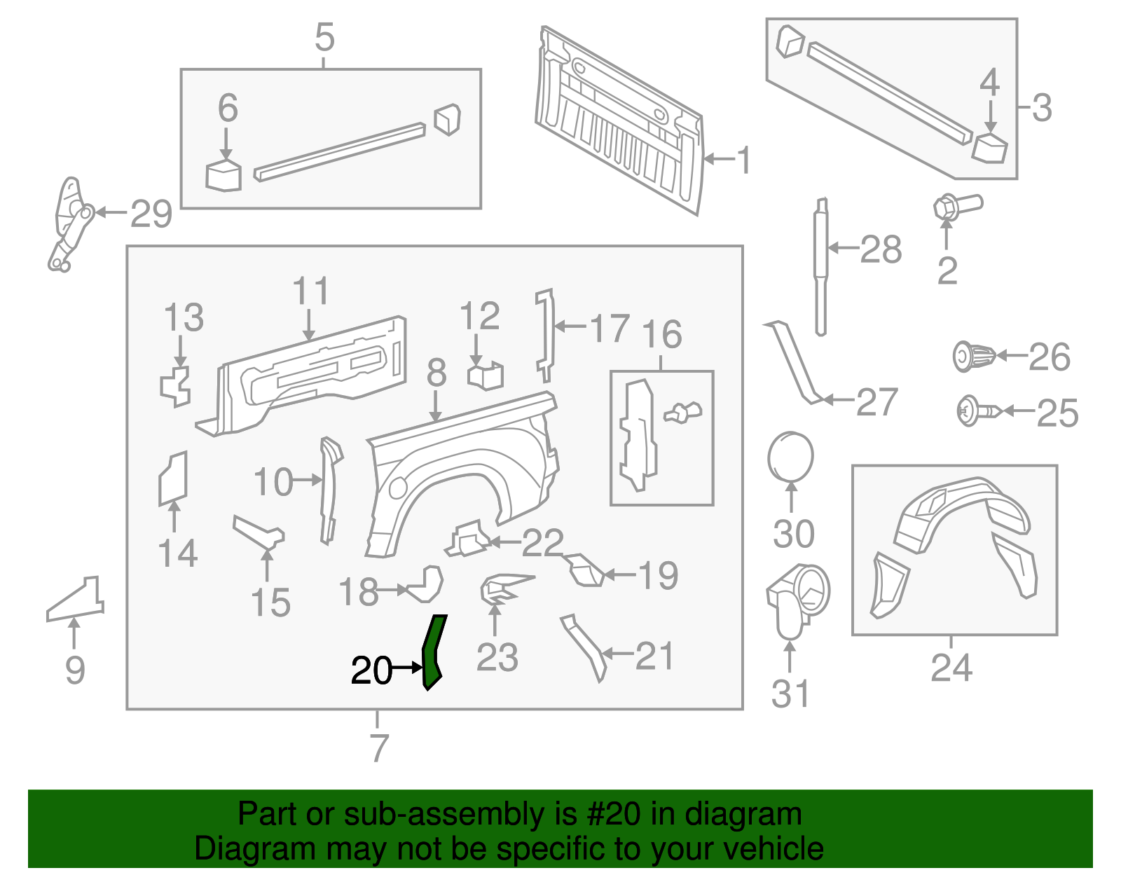 65601-0C030 - High-Quality Quarter Panel Splash Shield for 2014-2021 ...