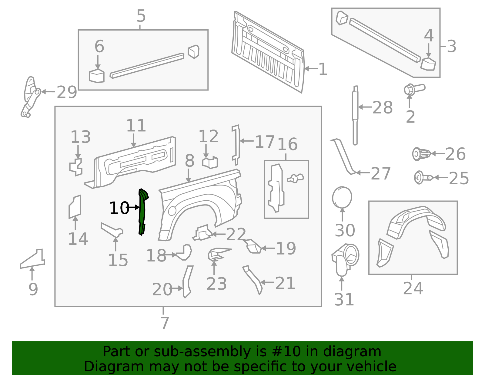 2014-2017 Toyota Tundra Corner Panel 65504-0C060 | MotorMotor