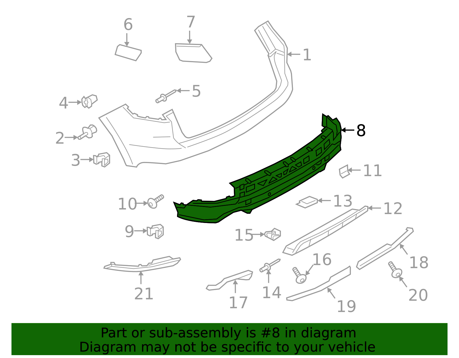 2019-2023 Porsche Cayenne Spoiler 9Y0-807-543-A-G2X | Sunset Porsche Parts