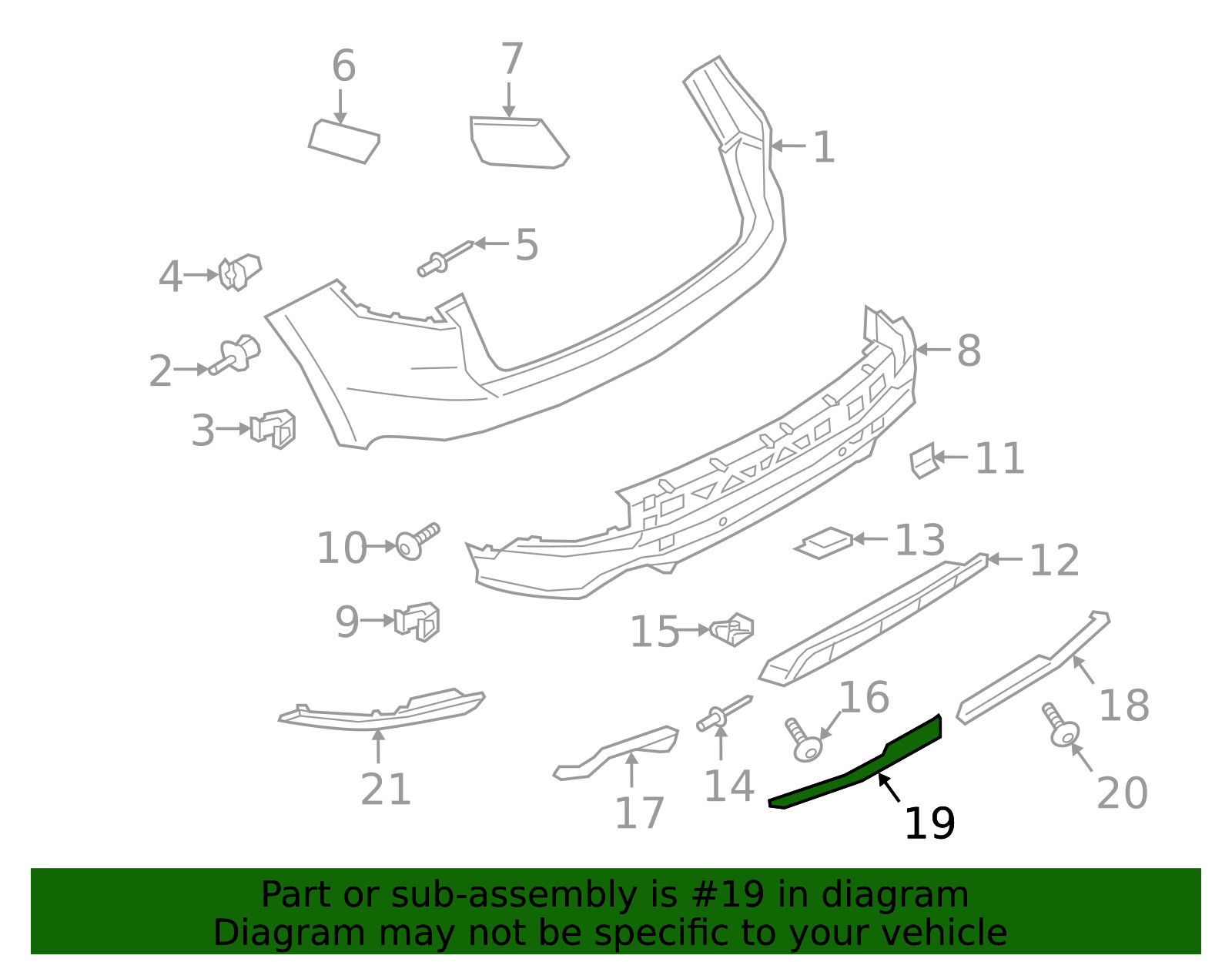 2019-2024 Porsche Cayenne Lower Molding 9Y0-807-649-B-OK1 | Porsche Marin