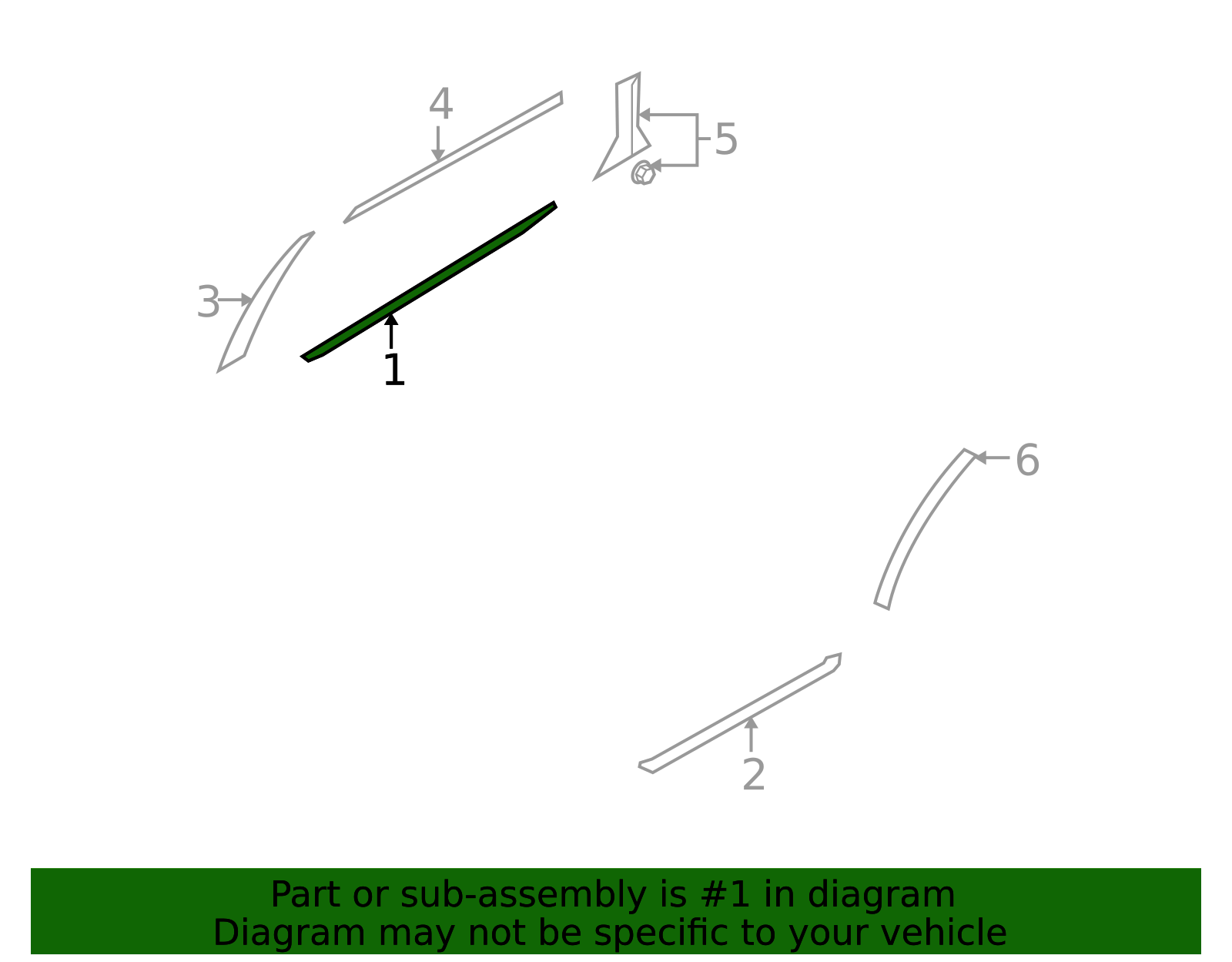 82821-1AC0A - High-Quality Door Belt Molding for 2009-2014 Nissan ...
