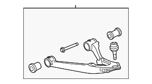 25997510 - Front Passenger Side Lower Control Arm 2007-2014 GM ...