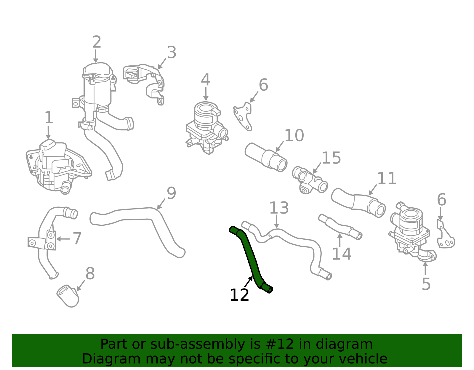 2009-2024 Nissan GT-R Air Hose 14056-JF01A | Nissan Parts OEM