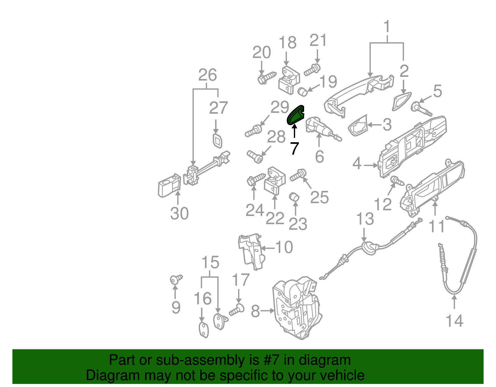 2010-2019 Volkswagen Lock Cylinder Cap 1K8-837-879-GRU | OEM Parts Online